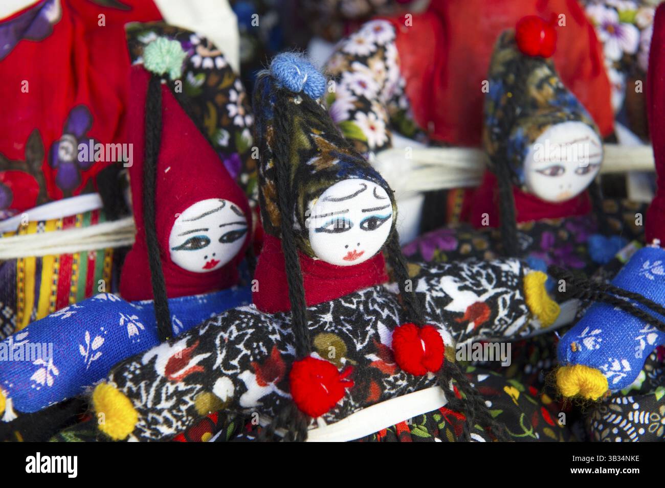 Colorful typical puppets as Turkish folk souvenirs Stock Photo - Alamy