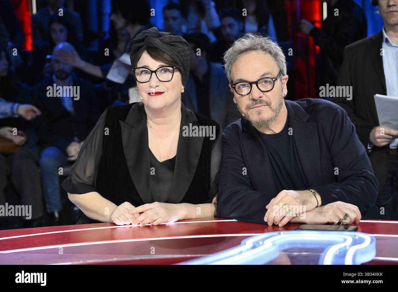 Rome, Italy. 28th Apr, 2025. Rome: Rai Studios ex Dear. Truth or Dare ...