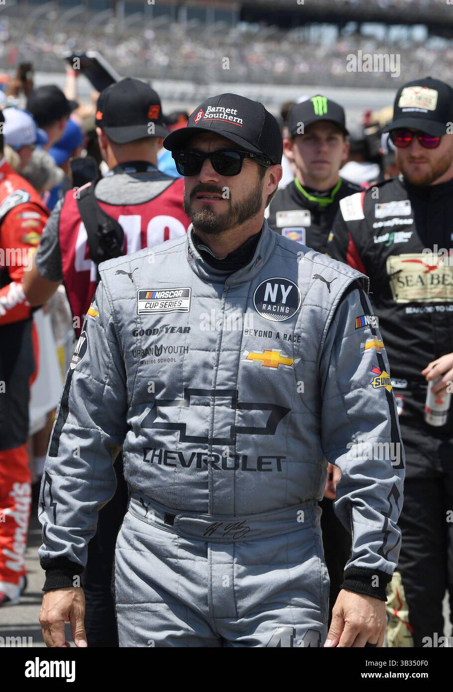 TALLADEGA, AL - APRIL 27: JJ Yeley (#44 NY Racing Team Barnett ...