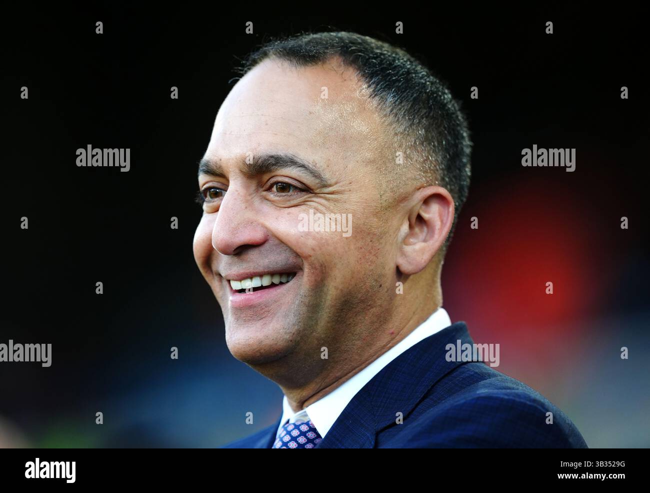 Leeds United chairman Paraag Marathe ahead of the Sky Bet Championship ...