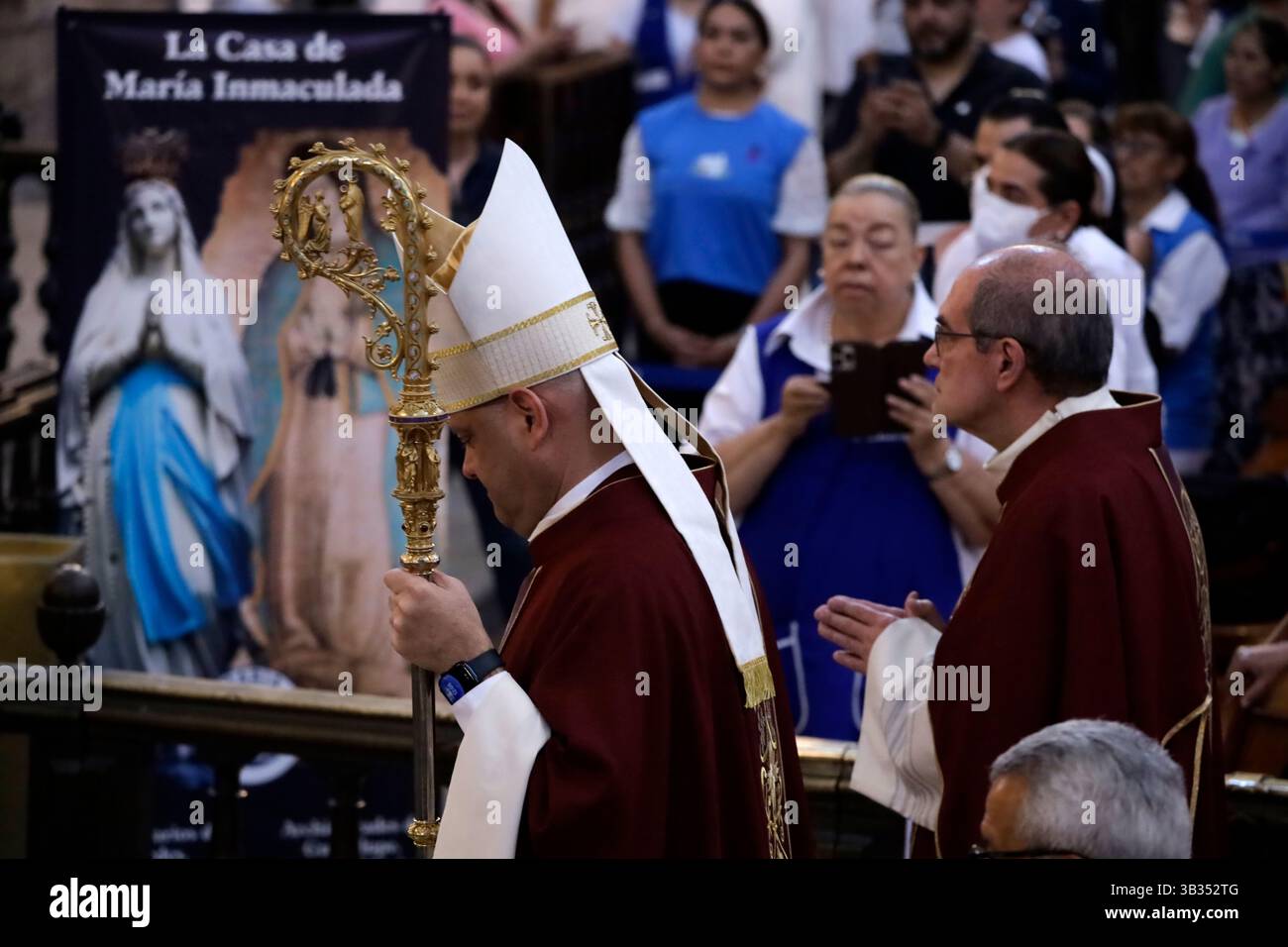 Kolkata, Mexico. 26th Apr, 2025. Cardinal Francisco Javier Acero leads ...