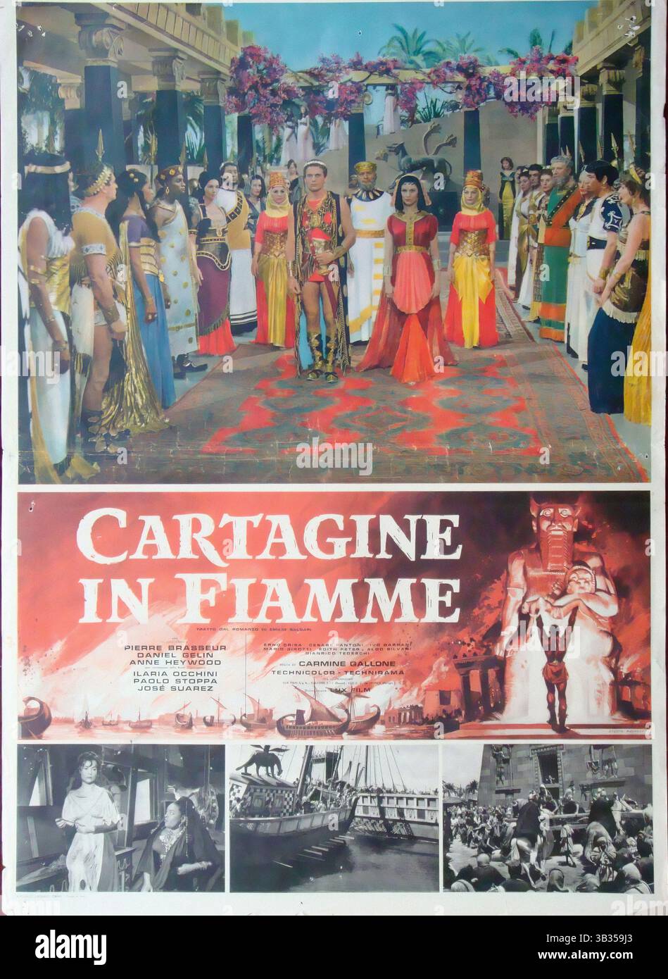 CARTHAGE IN FLAMES (1960) 019 - Original vintage movie poster Stock ...