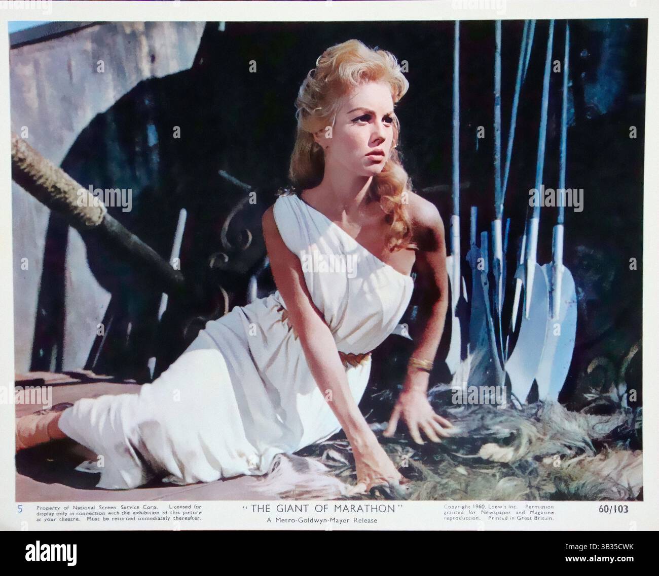 GIANT OF MARATHON, THE (1960) 017 - Vintage Lobby Card Stock Photo - Alamy