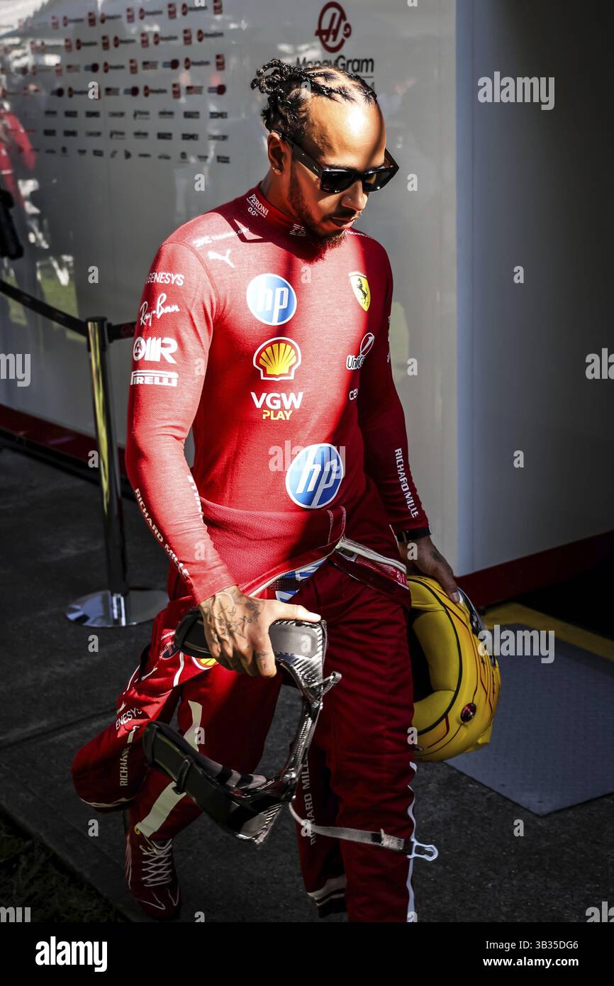 MELBOURNE, AUSTRALIA - MARCH 13: Lewis Hamilton of Great Britain and ...