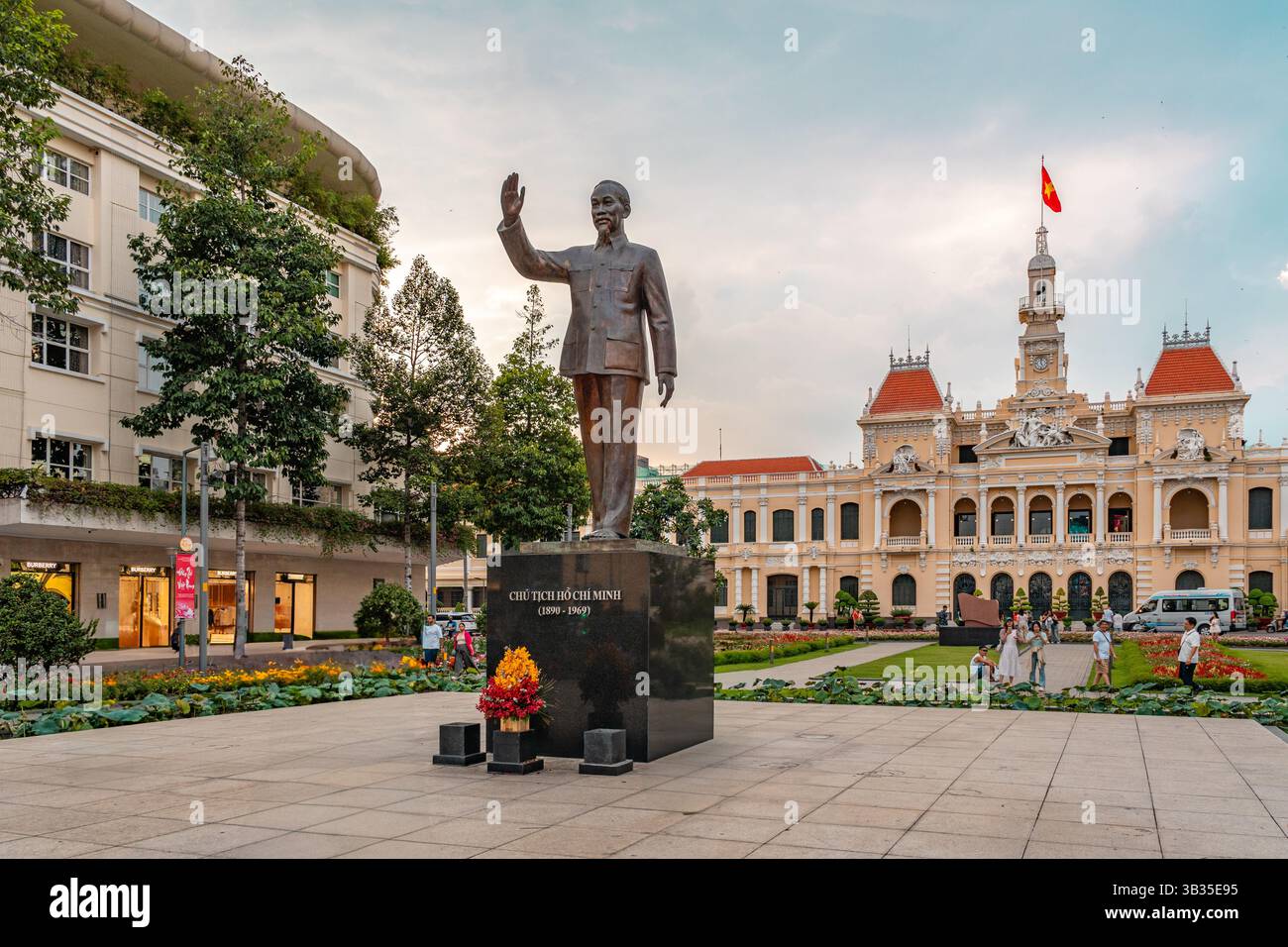 Ho Chi Minh City (Saigon), Vietnam-February 15, 2025: Statue of Ho Chi ...