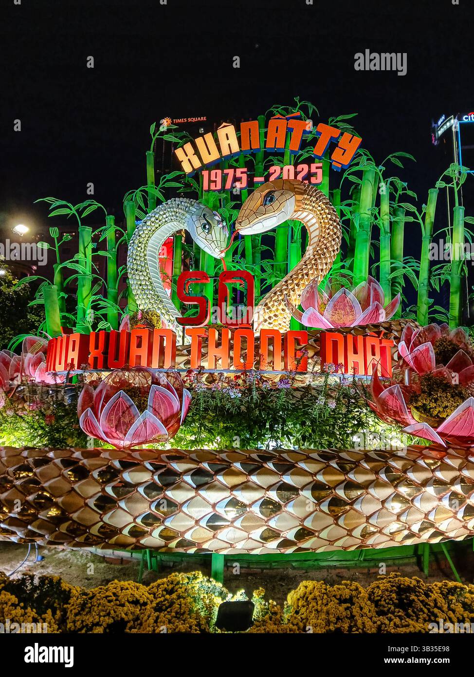 Ho Chi Minh City (Saigon), Vietnam-February 15, 2025: Display ...