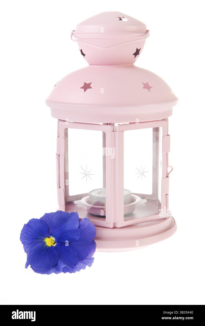 Pink and white against blue Cut Out Stock Images & Pictures - Alamy