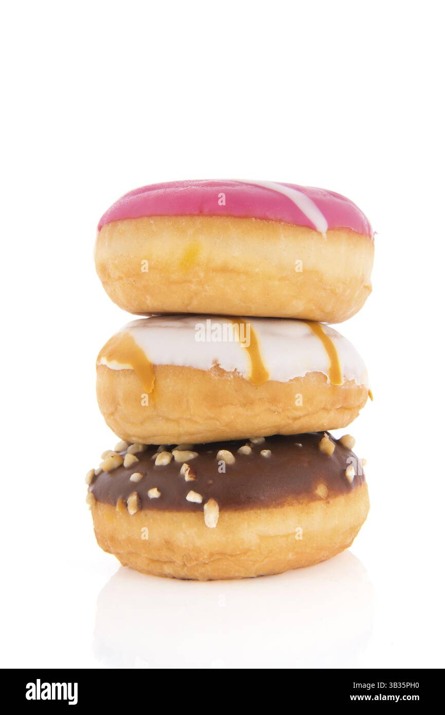 One donut in chocolate Cut Out Stock Images & Pictures - Alamy