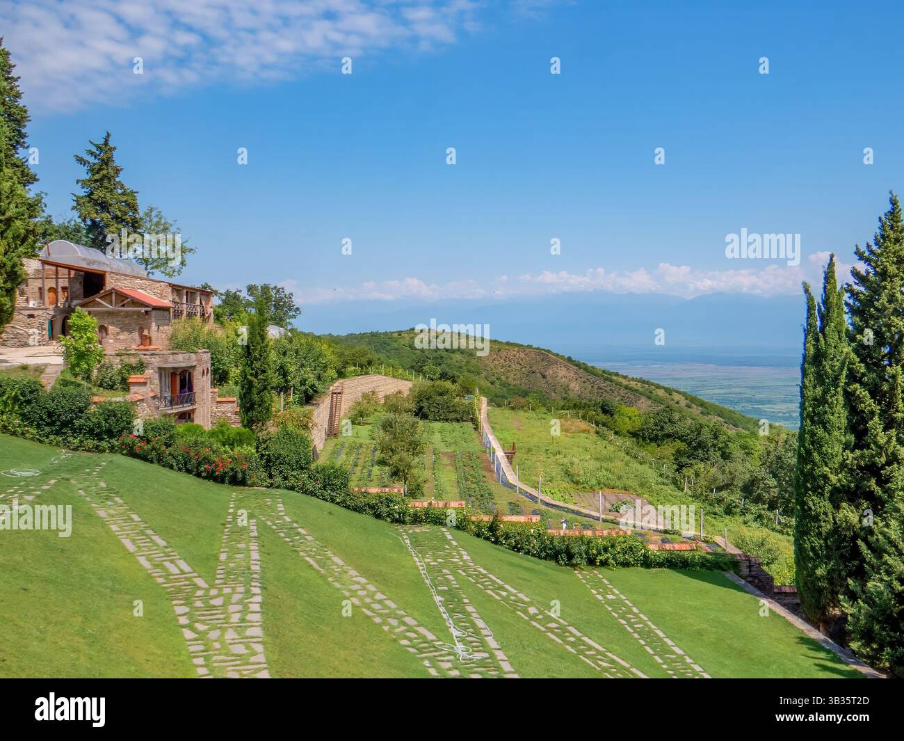 Sighnaghi, Georgia. Bodbe Monastery near Sighnaghi, Georgia, a sacred ...
