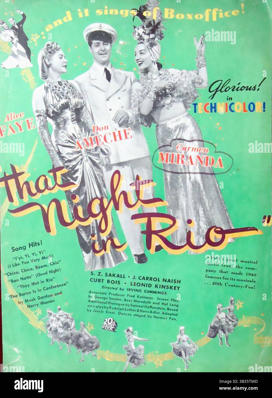 THAT NIGHT IN RIO - Original vintage movie poster Stock Photo - Alamy