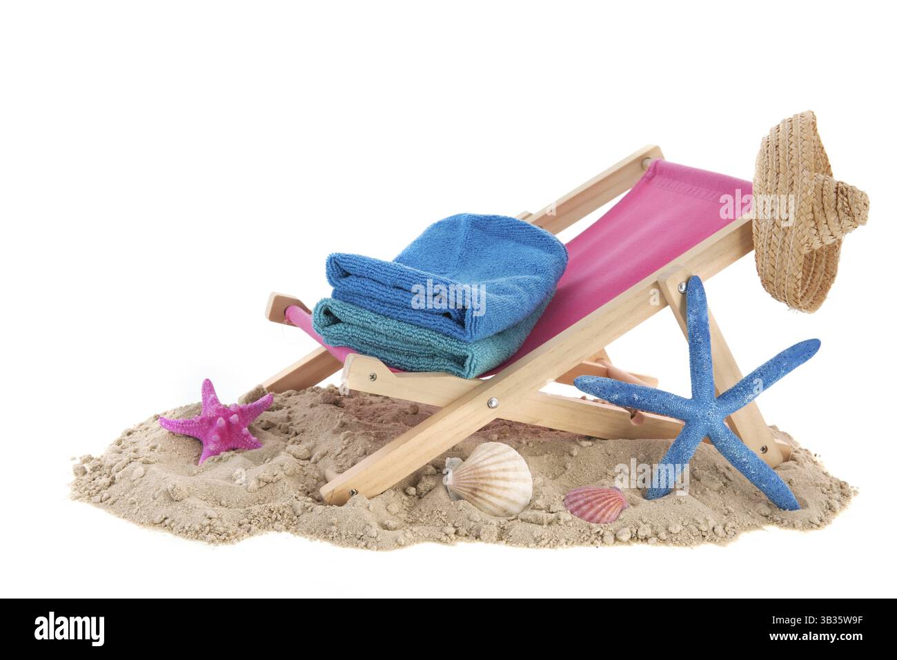 Vacation background beach sand Cut Out Stock Images & Pictures - Alamy