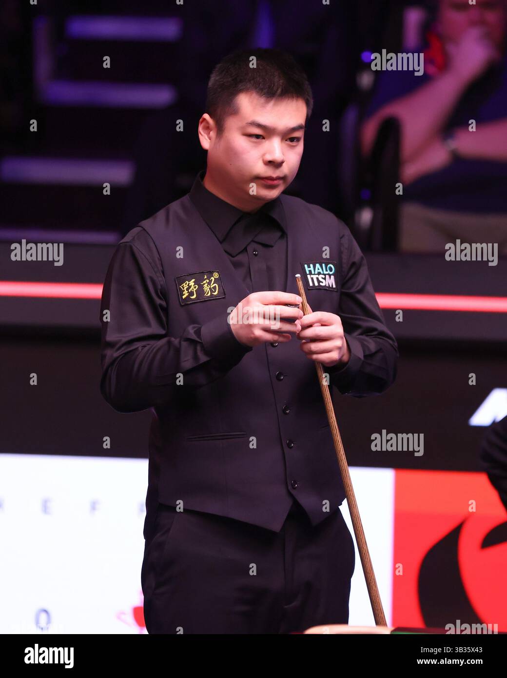 Pang Junxu of China on day ten of the 2025 Halo World Snooker ...
