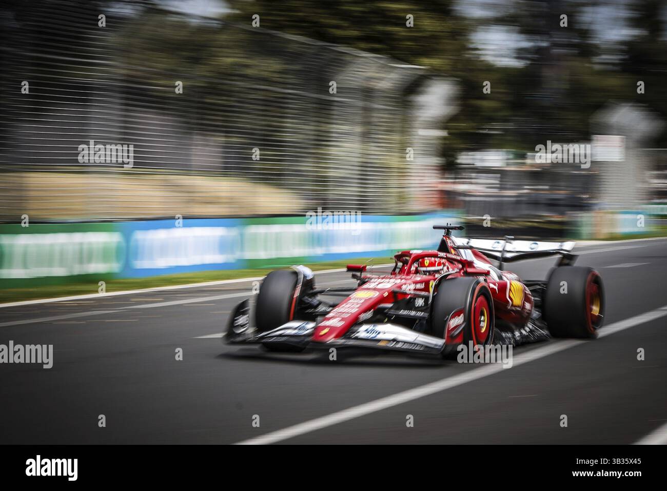 MELBOURNE, AUSTRALIA - MARCH 15: Charles Leclerc of Monaco drives the Scuderia Ferrari HP SF-25 ...