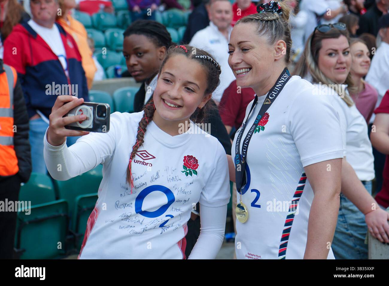 Caption: London, UK. 26th April 2025. Natasha Hunt (Gloucester-Hartpury ...