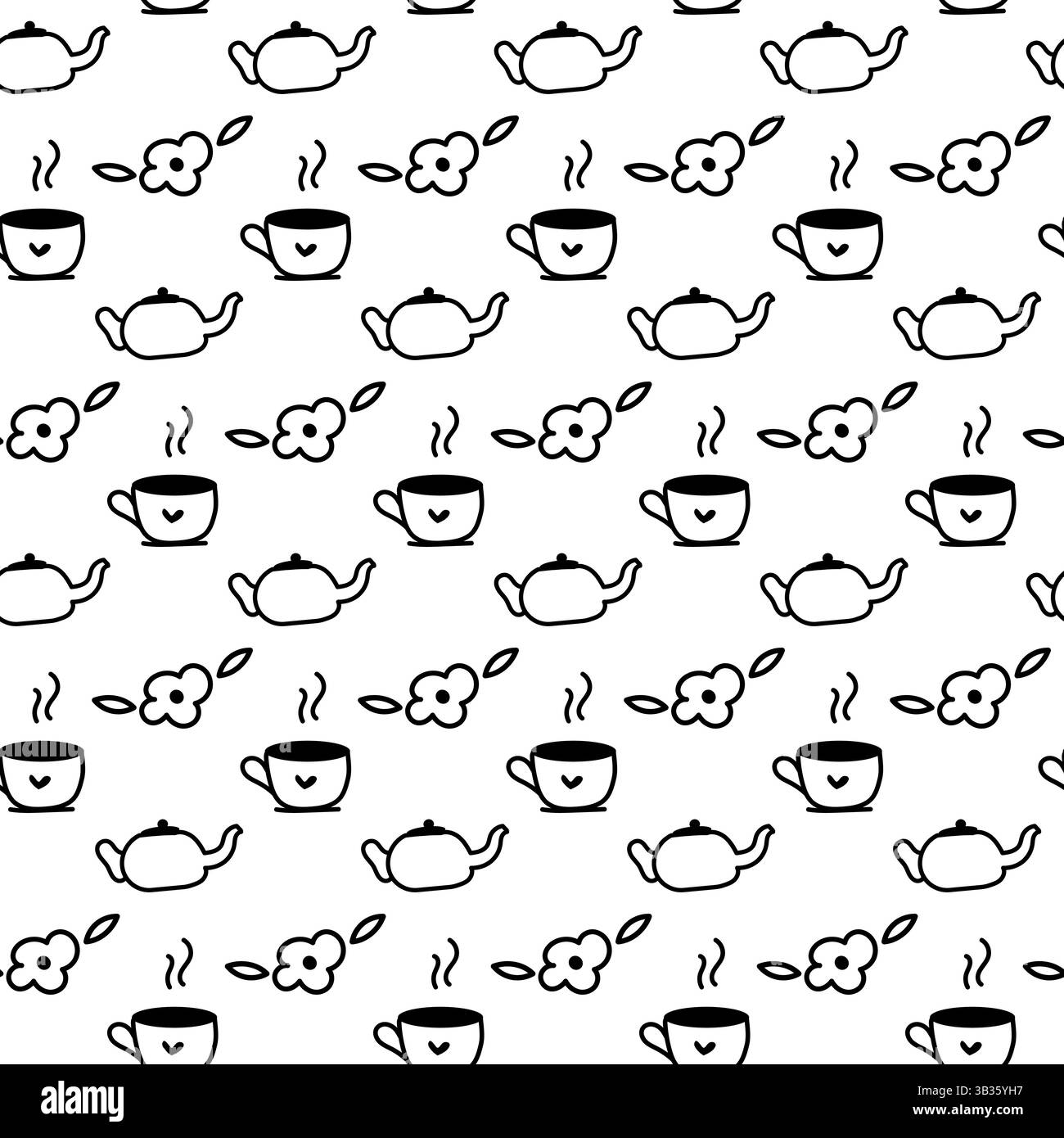 Cup strawberry tea Black and White Stock Photos & Images - Alamy