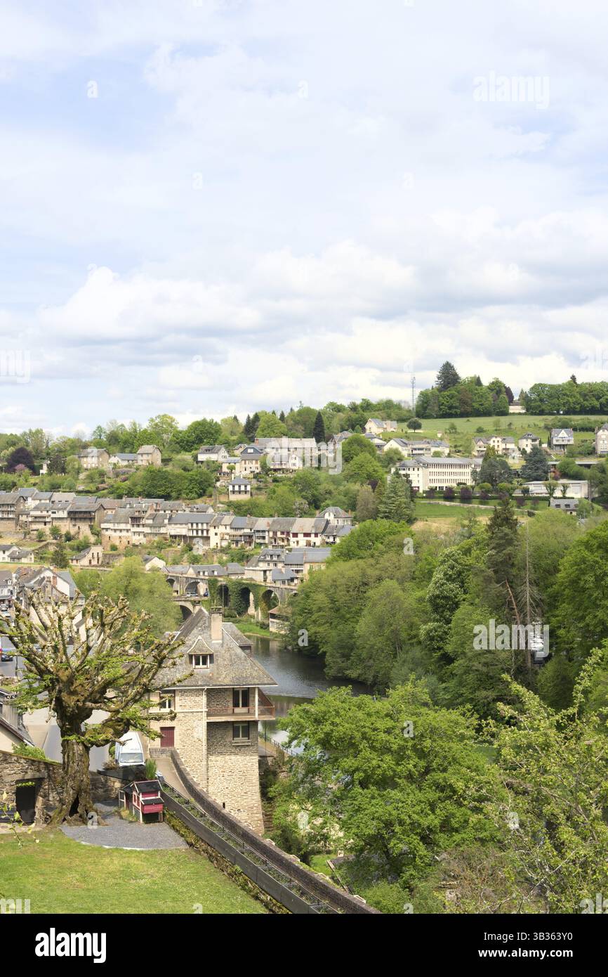 Village Uzerche in the French Limousin Stock Photo - Alamy
