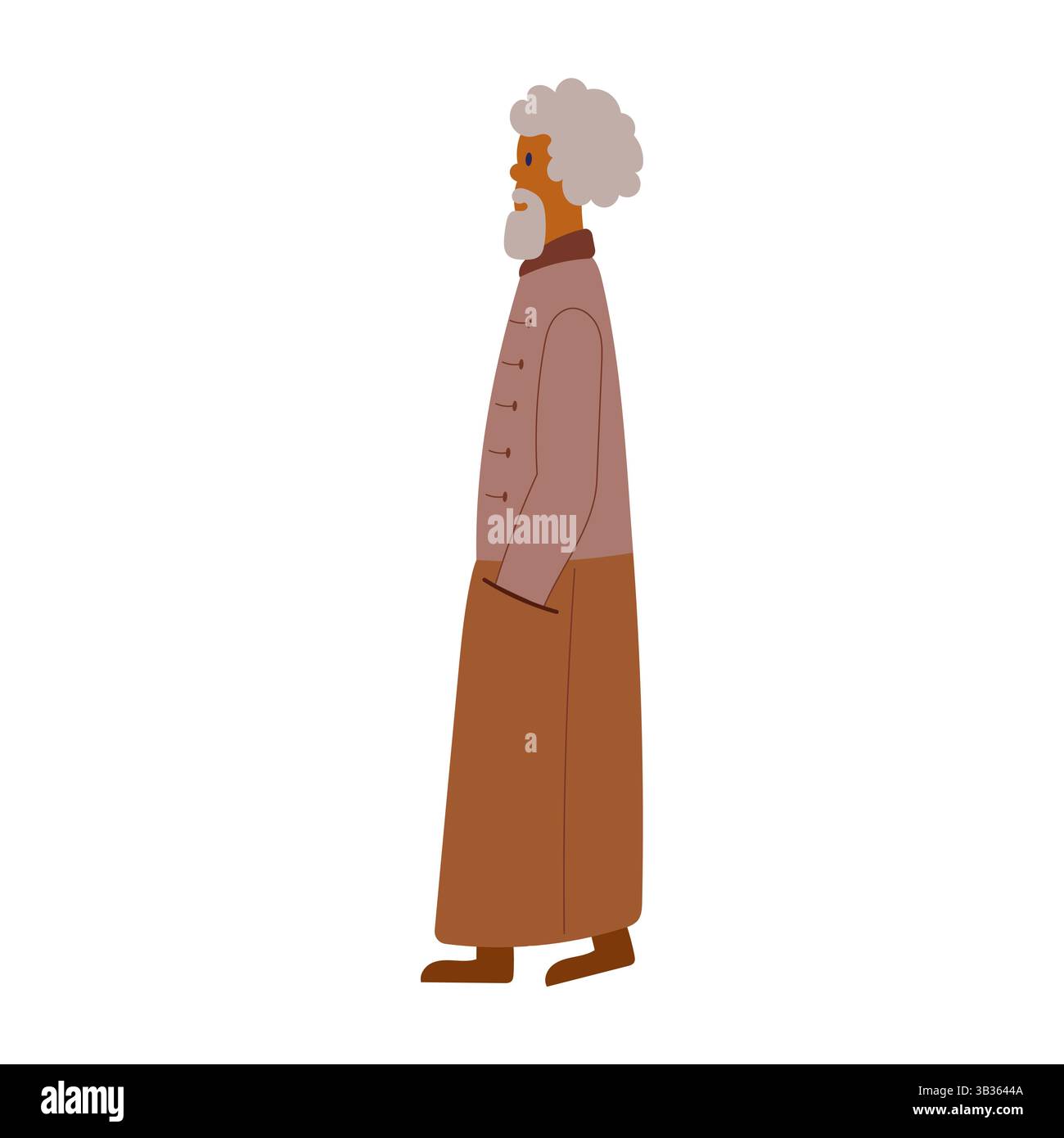 Gray hair and beard Cut Out Stock Images & Pictures - Alamy