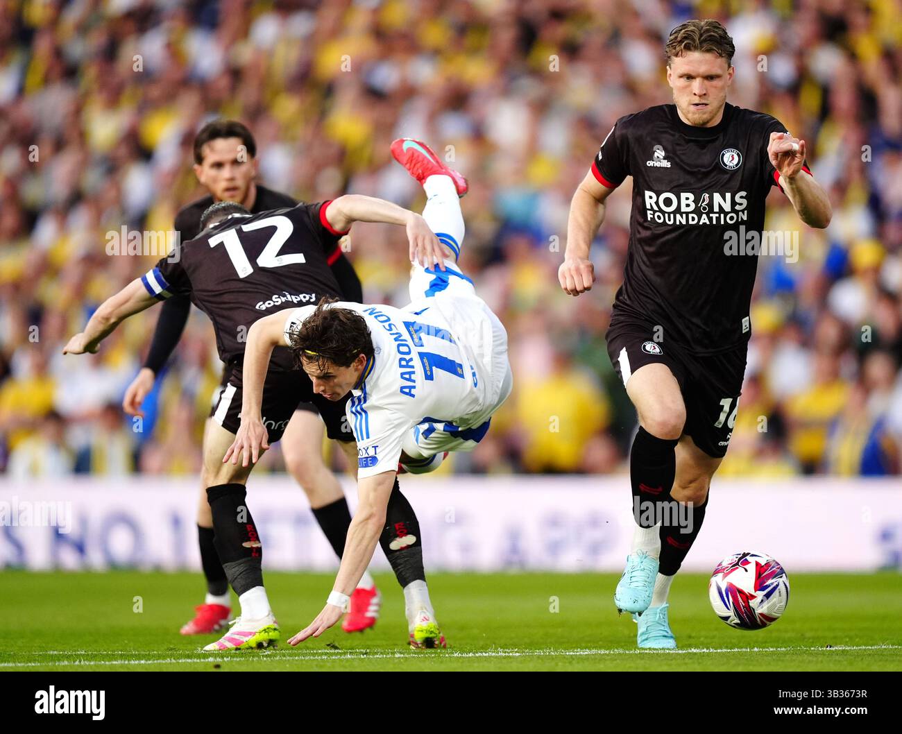 Bristol City's Jason Knight, Leeds United's Brenden Aaronson and ...