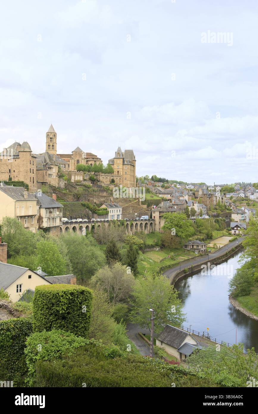 Village Uzerche in the French Limousin Stock Photo - Alamy
