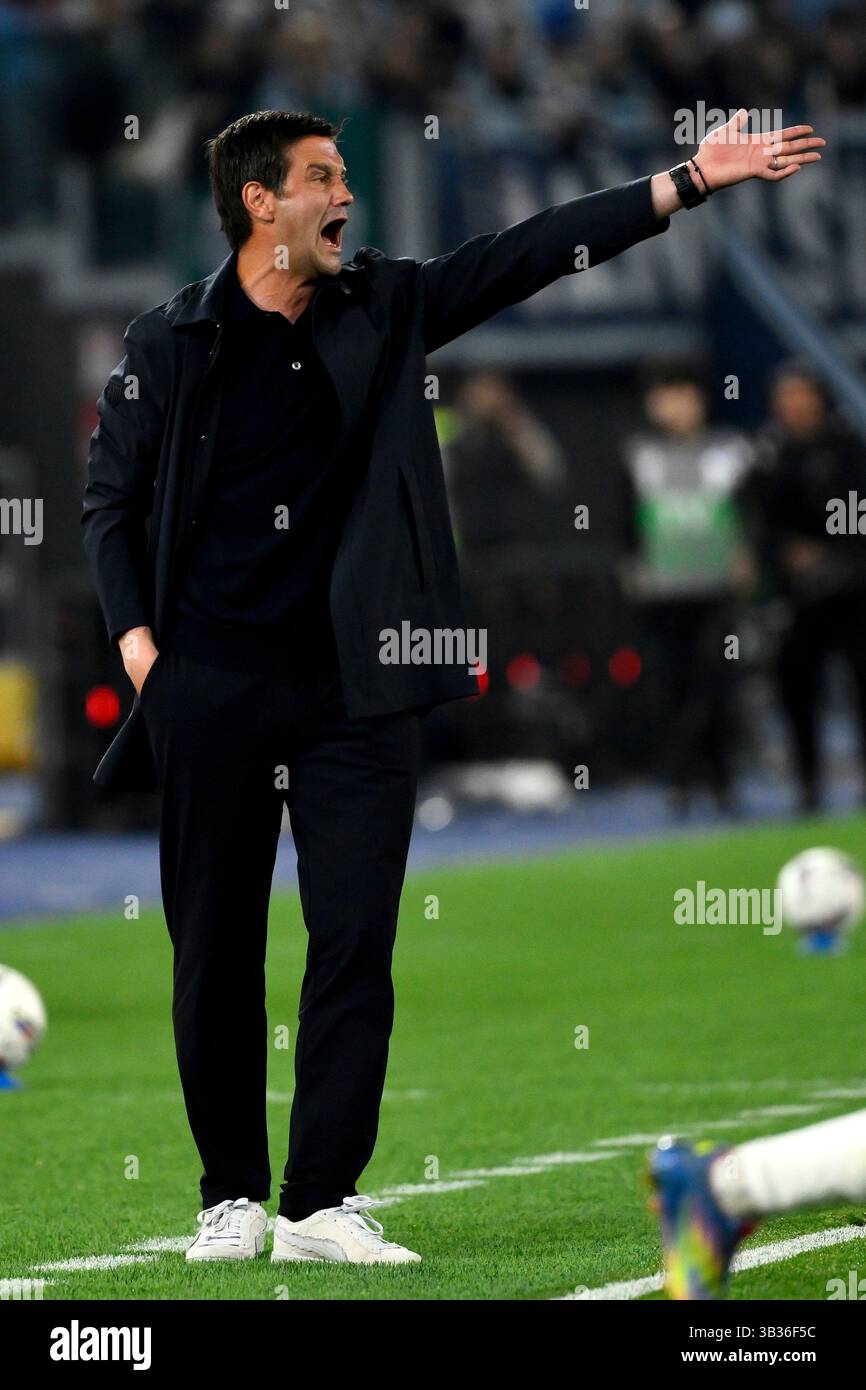 Rome, Italy. 28th Apr, 2025. Cristian Chivu, head coach of Parma Calcio ...