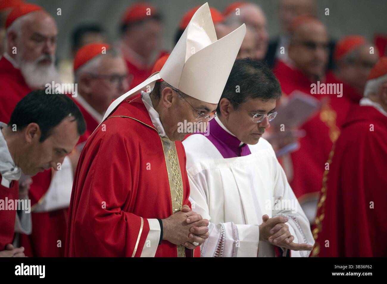 **NO LIBRI** Italy, Rome, Vatican, 2025/4/28 .Cardinal Baldassare Reina ...