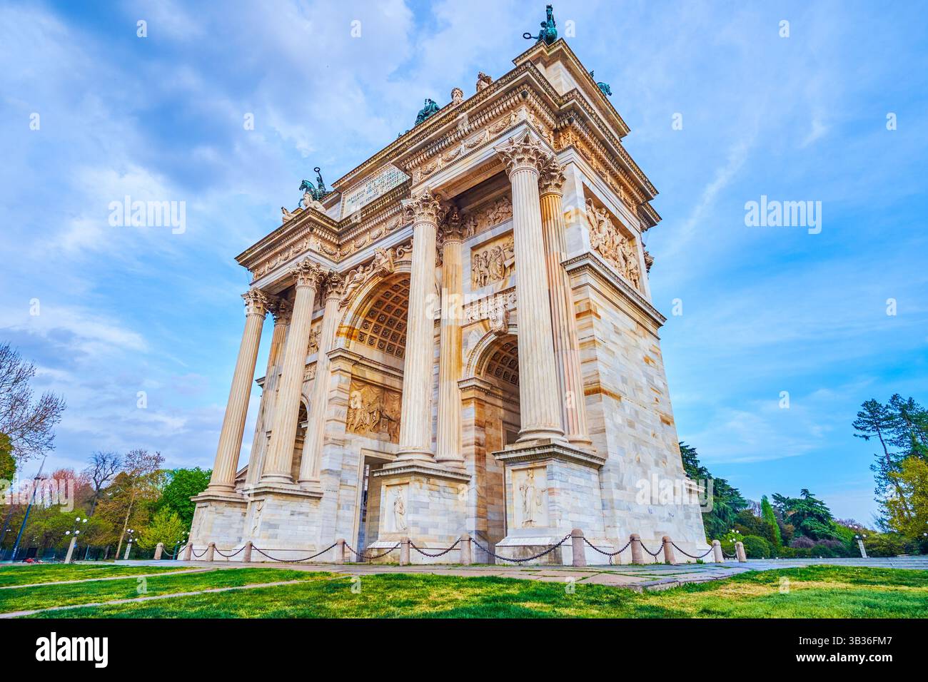 Arco della Pace (Arch of Peace) is one of Milan’s most iconic landmarks ...