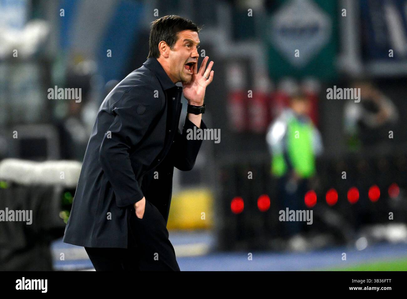 Rome, Italy. 28th Apr, 2025. Cristian Chivu, head coach of Parma Calcio ...