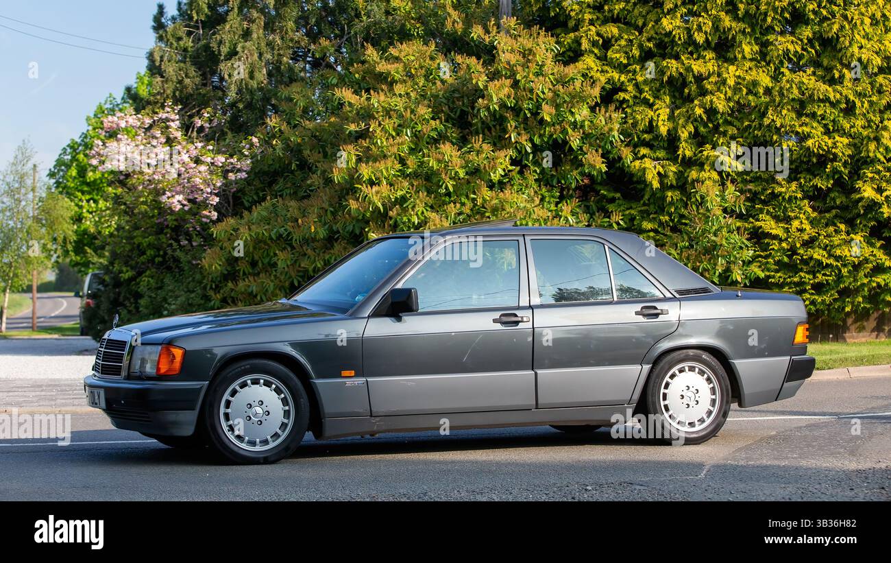Whittlebury,Northants.,.UK - April 27th 2025: 1990 Mercedes Benz 190e ...