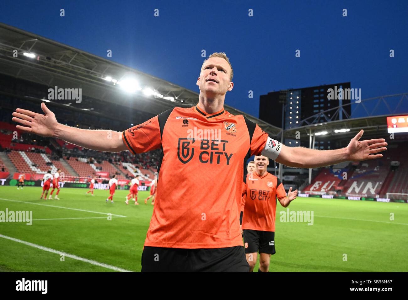 UTRECHT - Henk Veerman of FC Volendam celebrates his 2-3 goal during ...