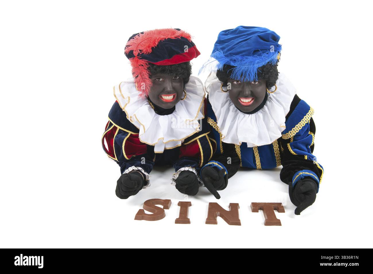 Dutch characters as black petes for typical Sinterklaas holidays laying ...