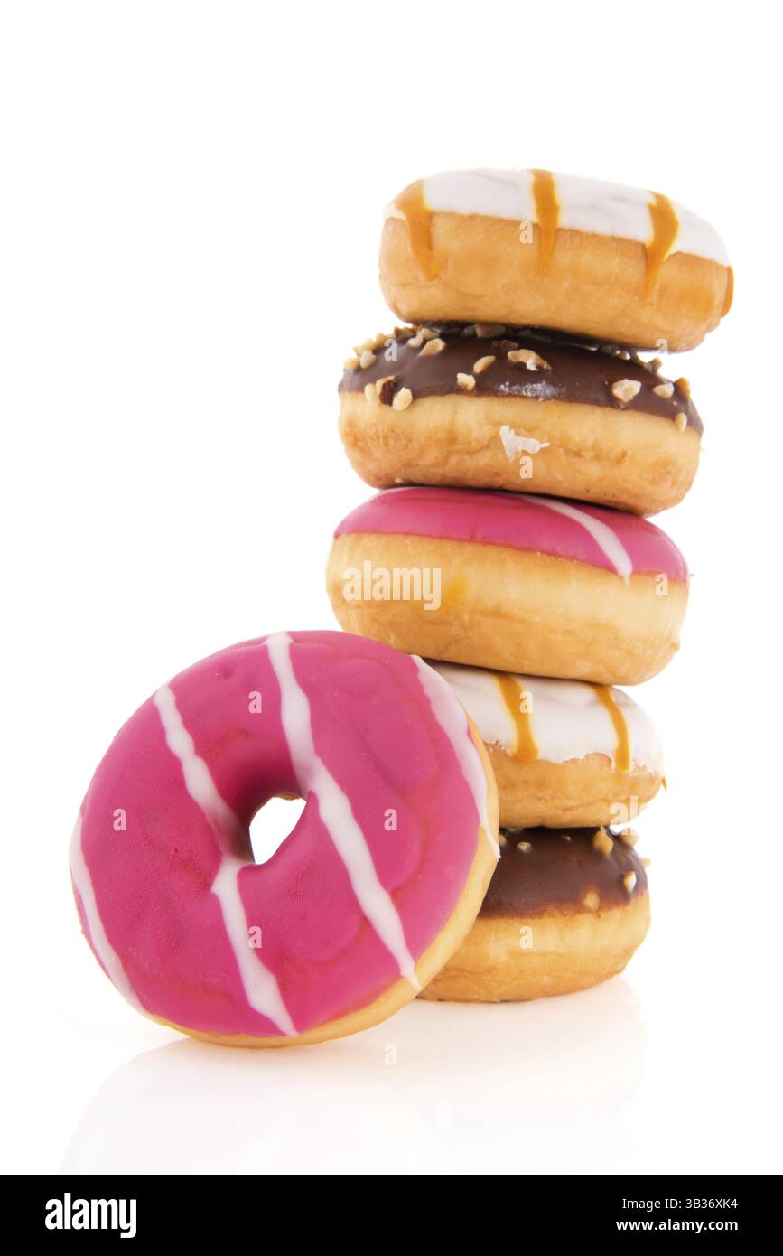 One donut in chocolate Cut Out Stock Images & Pictures - Alamy