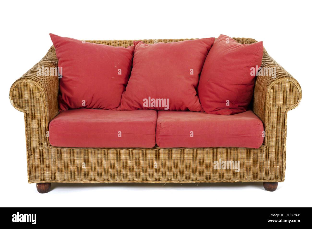 Wicker bench Cut Out Stock Images & Pictures - Alamy