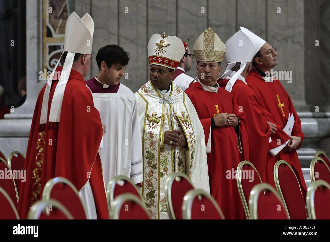 April 28, 2025 - Vatican City. Cardinal Reina celebrates mass in St ...