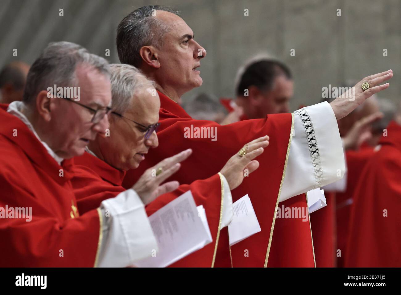 Vatican. April 28, 2025 - Vatican City. Cardinal Reina celebrates mass ...