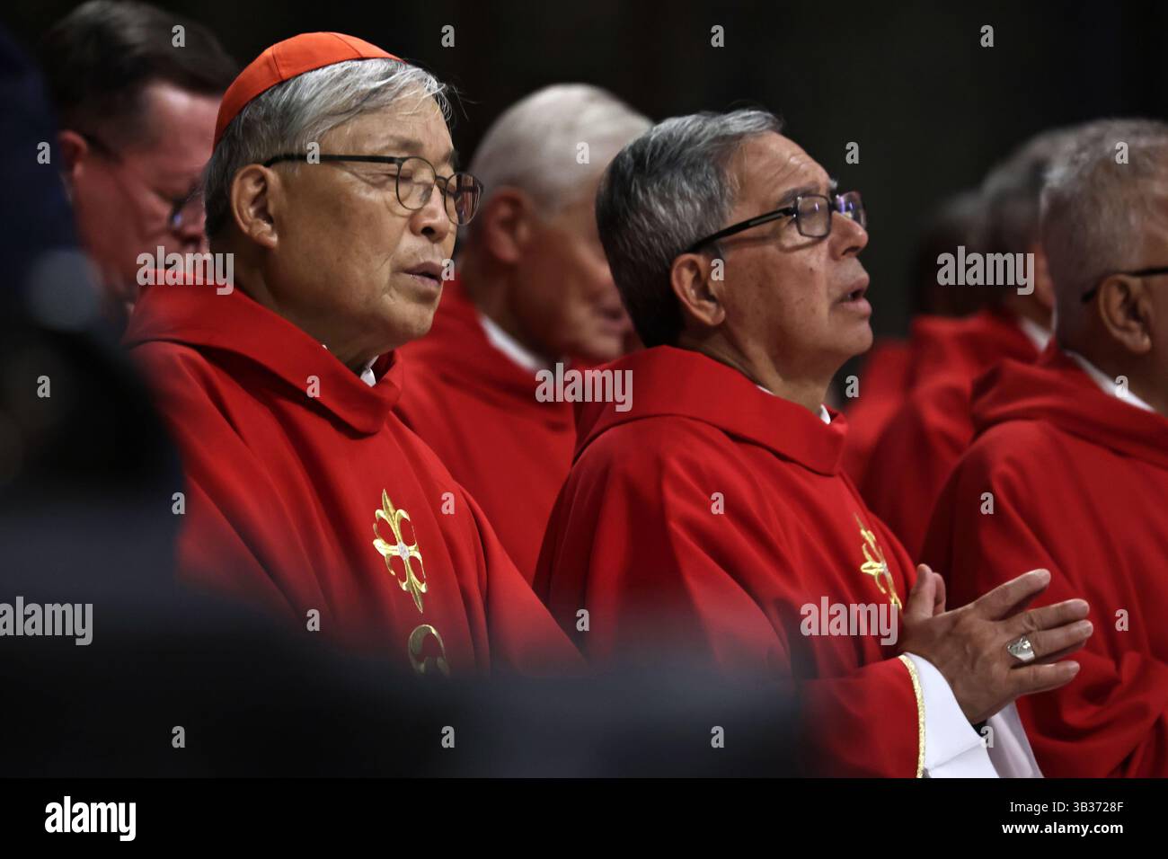 April 28, 2025 - Vatican City. Cardinal Reina celebrates mass in St ...