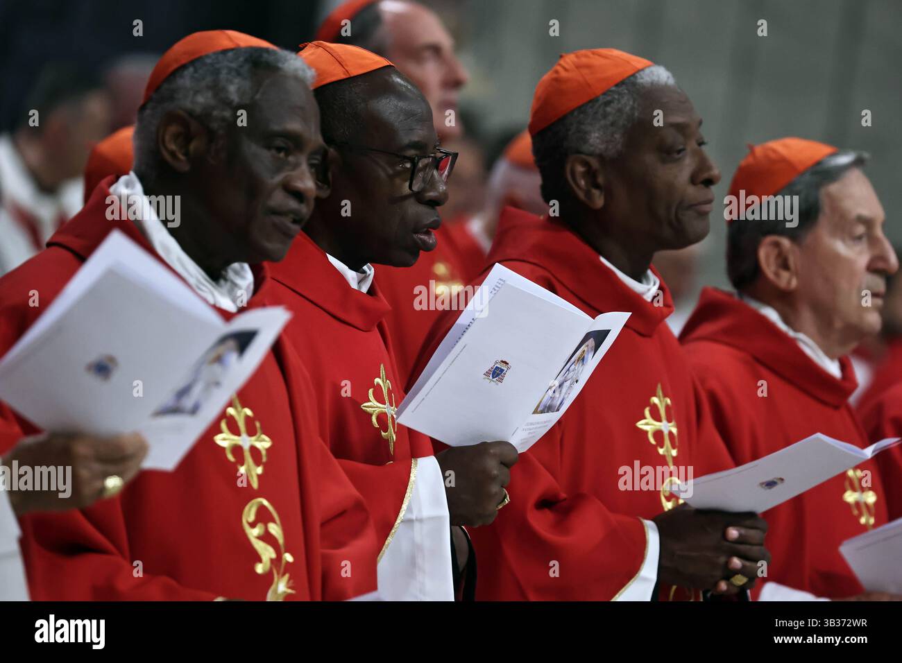 Vatican. April 28, 2025 - Vatican City. Cardinal Reina celebrates mass ...