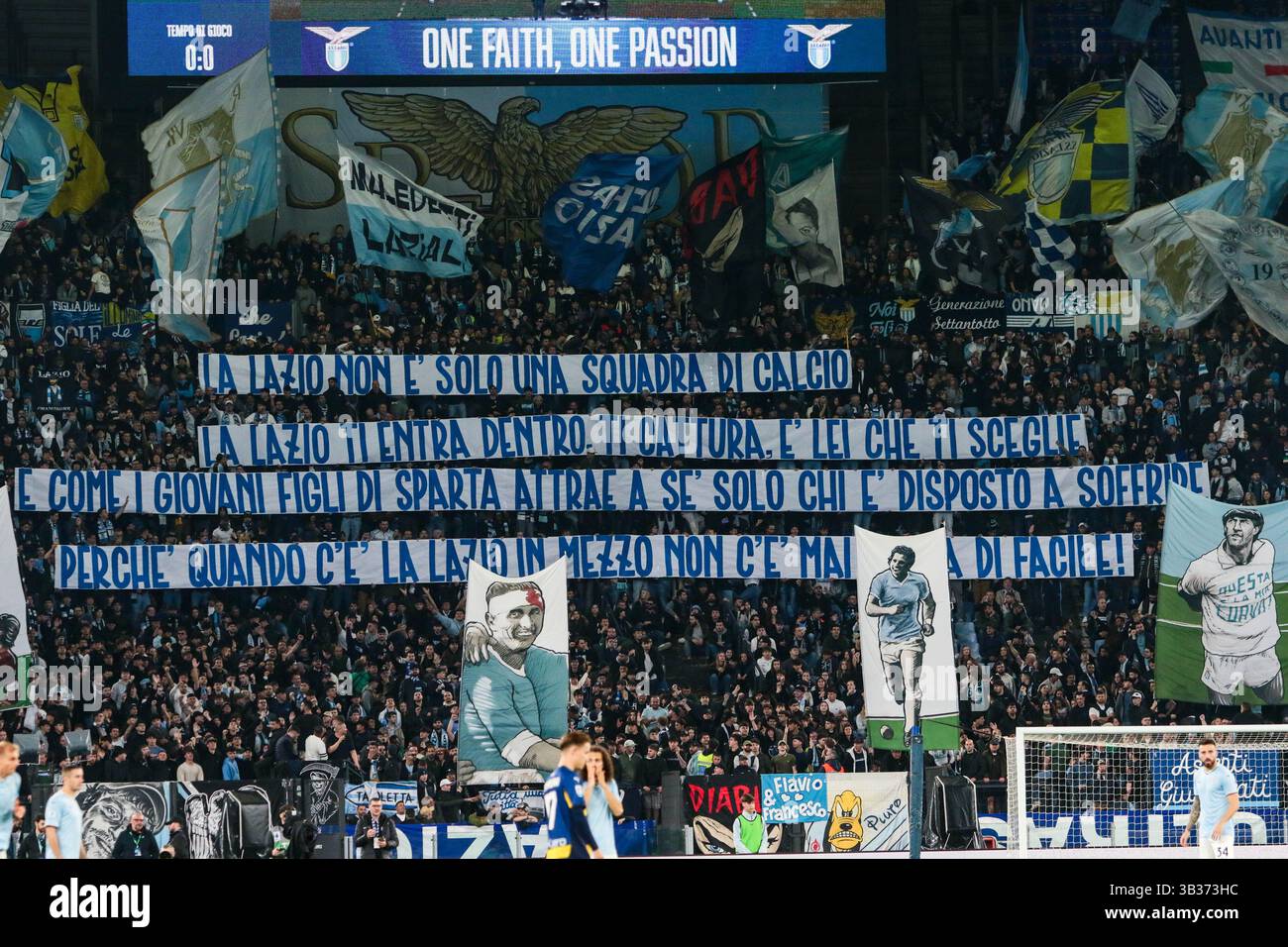 SS Lazio ultras curva nord during SS Lazio vs Parma Calcio, Italian ...