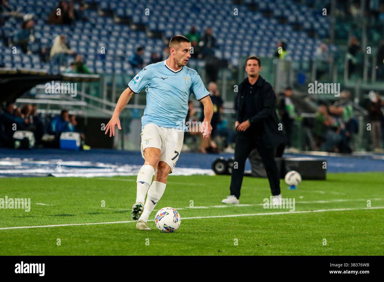 Adam Marusic of SS LAZIO during SS Lazio vs Parma Calcio, Italian ...