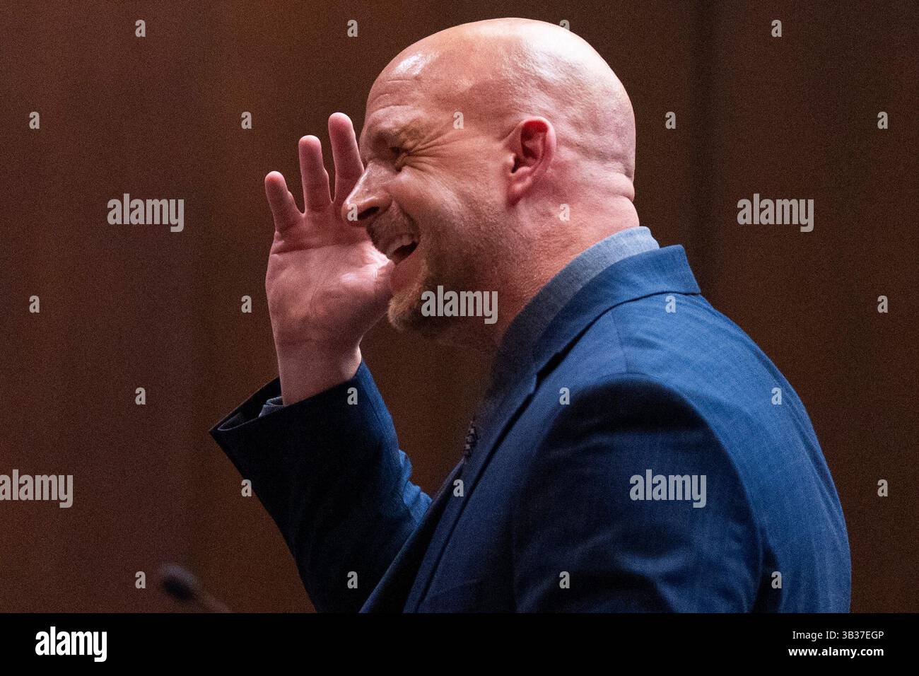 Shelby County deputy district attorney Paul Hagerman gestures to his ...