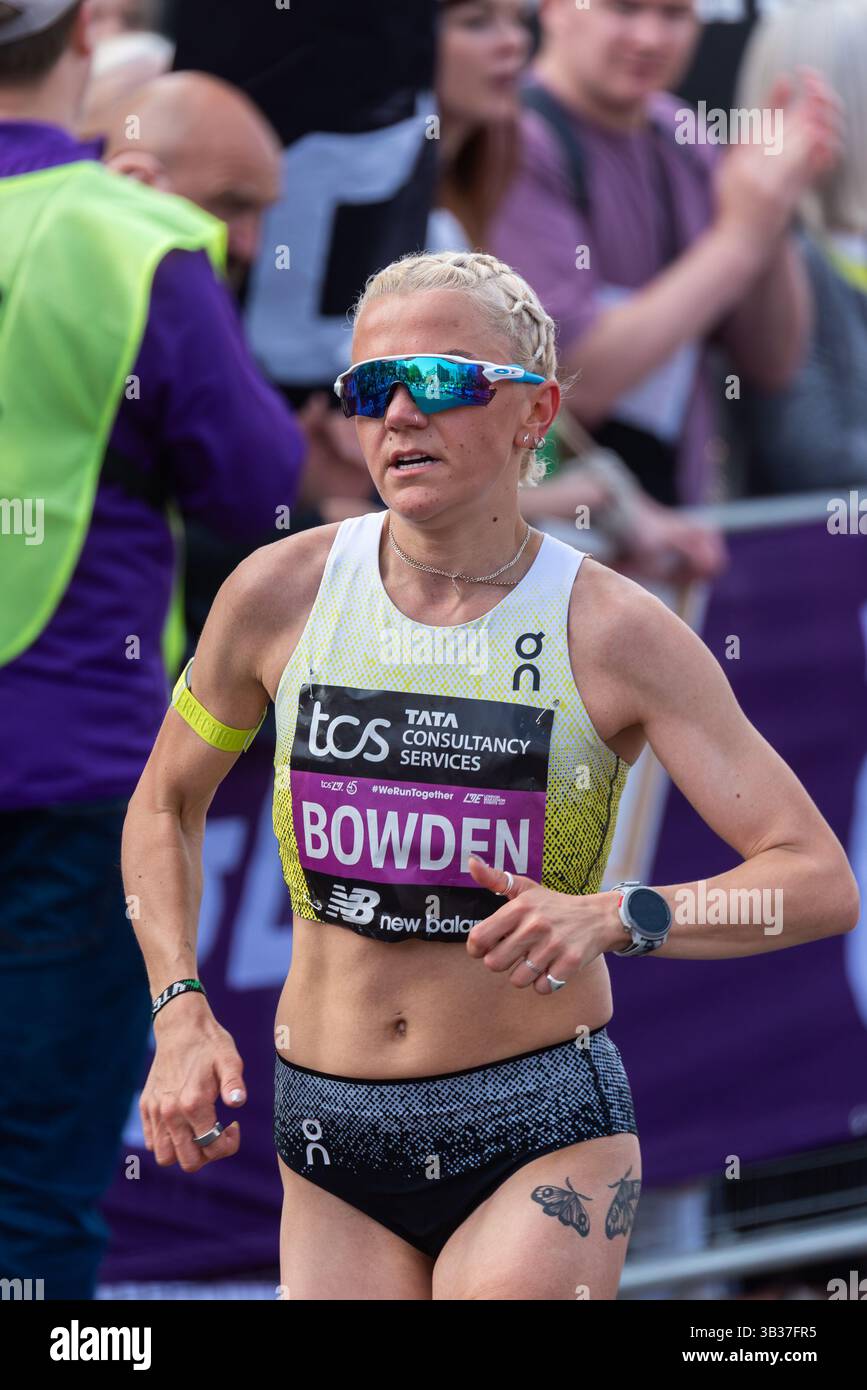 Phily Bowden, female elite athlete competing in the 2025 TCS London ...