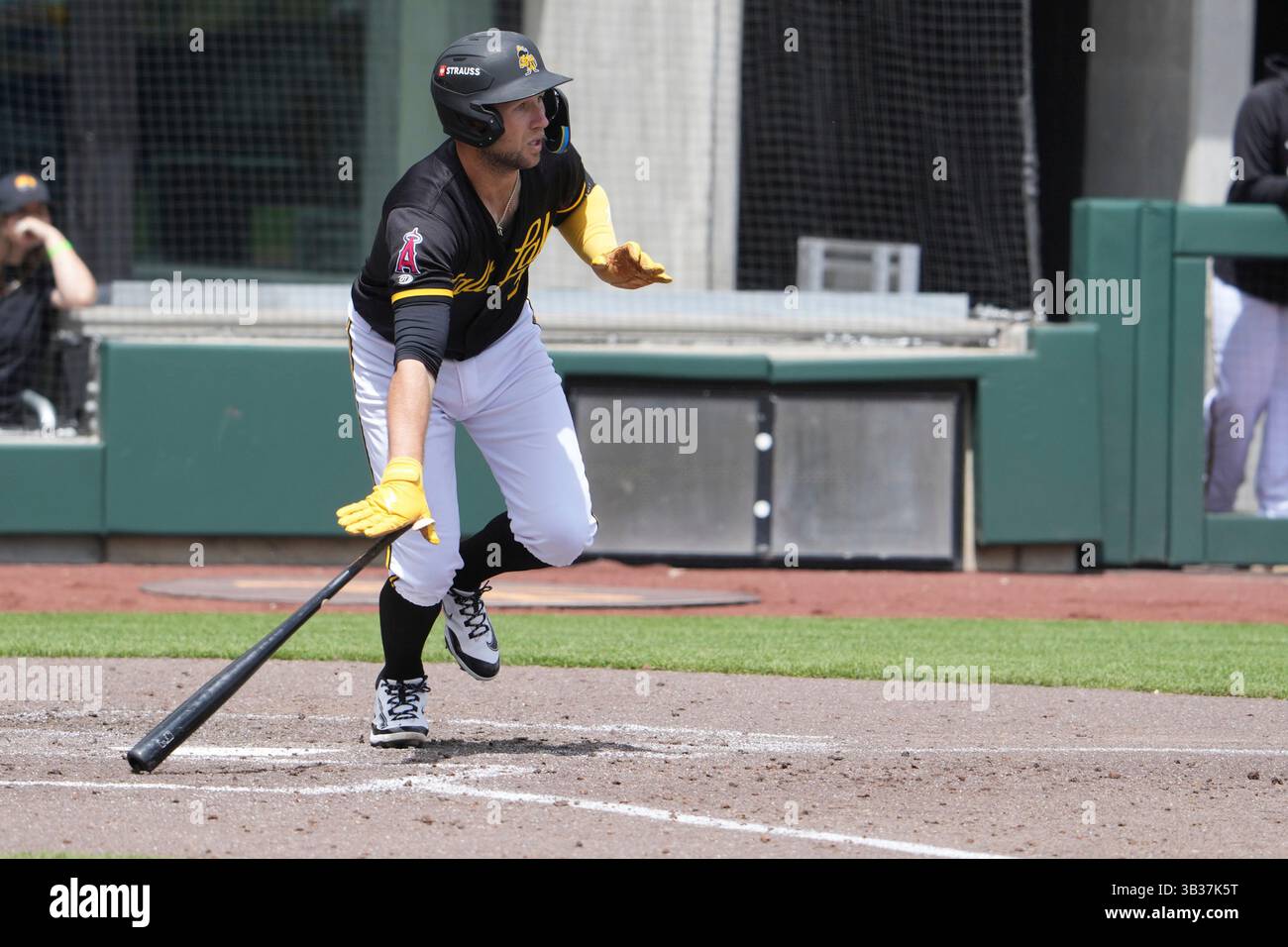 Salt Lake UT, USA. 27th Apr, 2025. Salt Lake City third baseman ...