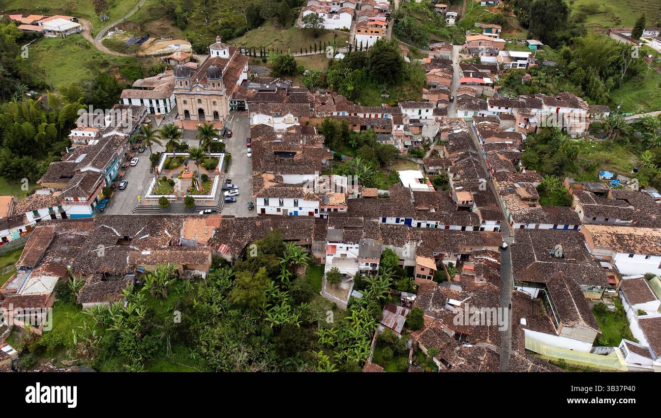 Concepcion Antioquia Colombia March 13 2025 Panoramic View Of The