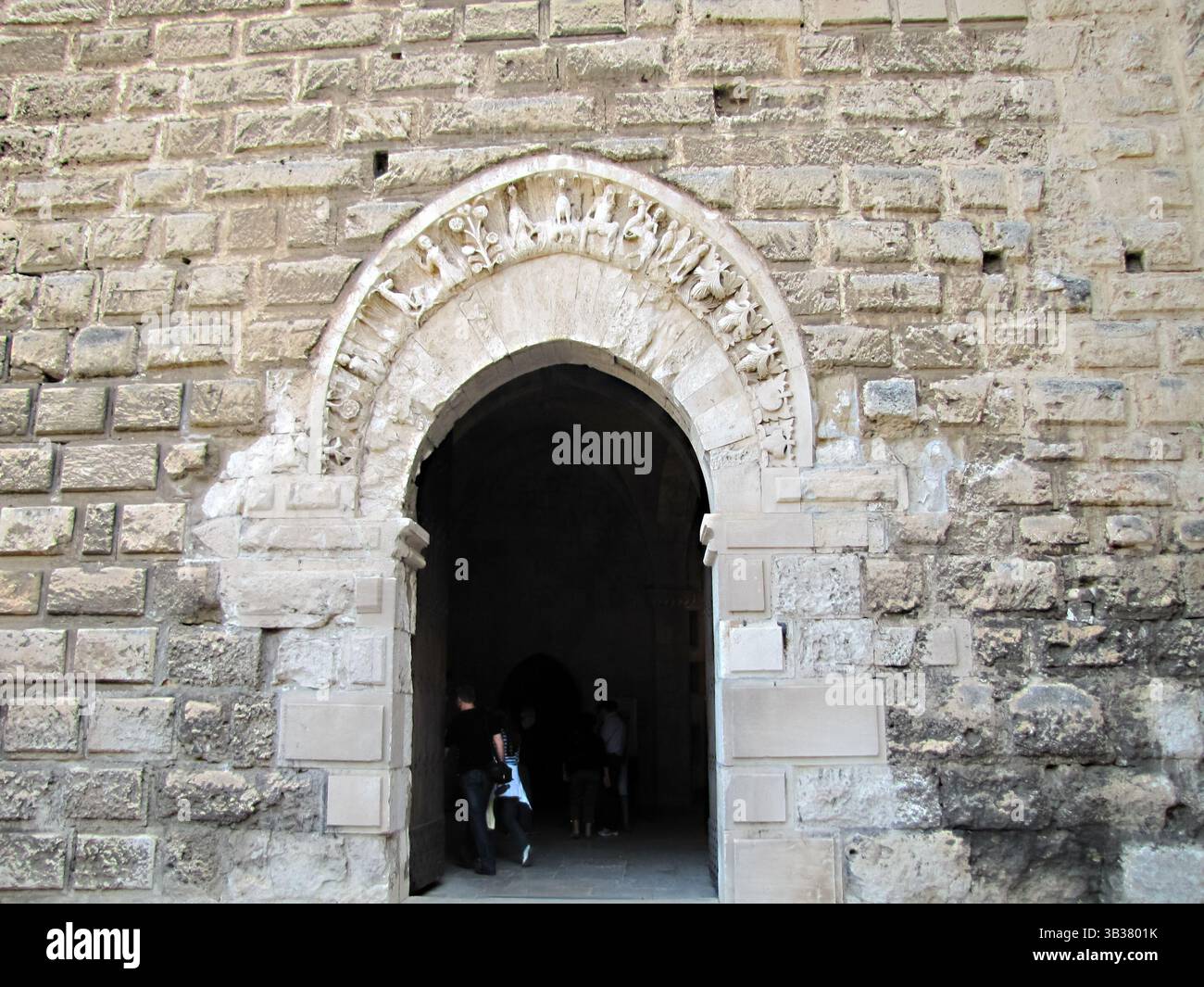 Exteriors of antique buildings in Bari, Italy. Ancient architecture ...
