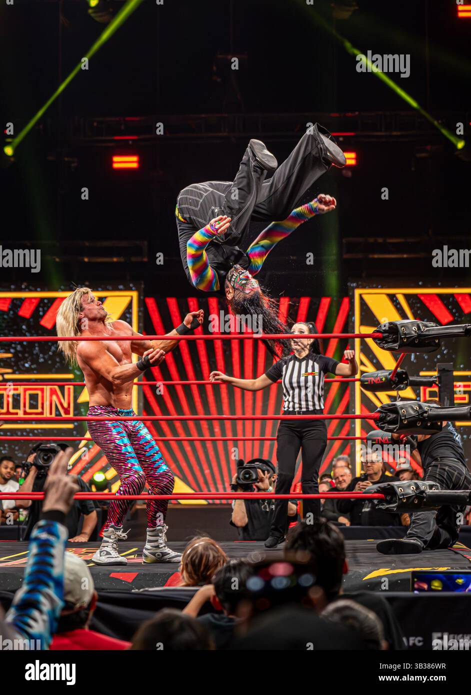 April 27, 2025, Los Angeles, California, USA: Jeff Hardy is does flight ...