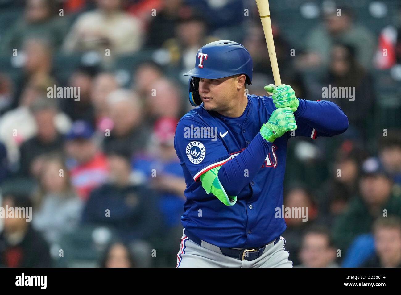 Texas Rangers' Joc Pederson during a baseball game against the San ...