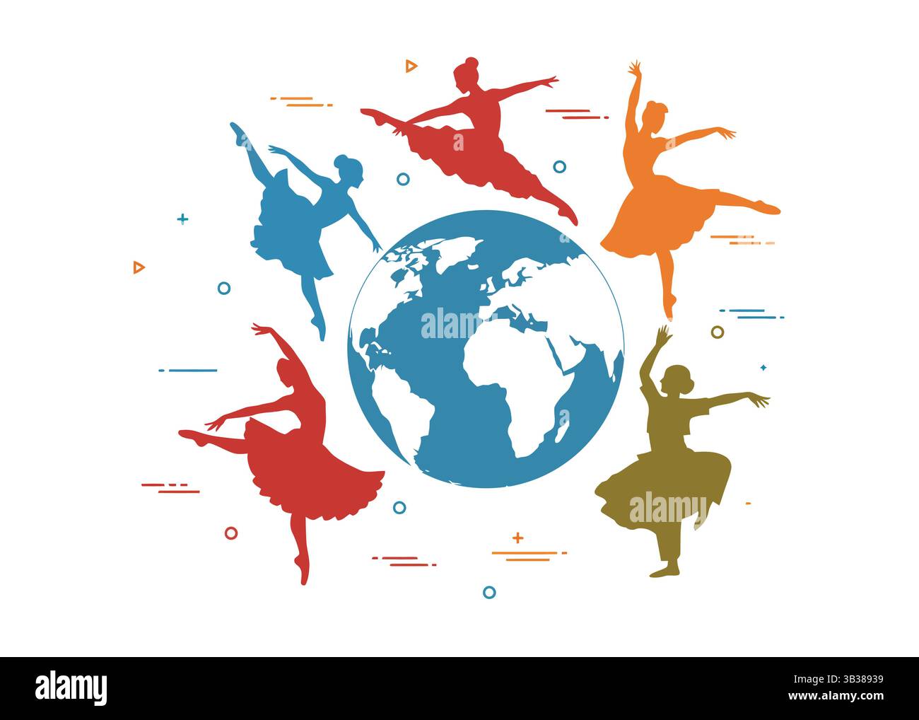 Dance around the world Stock Vector Images - Alamy