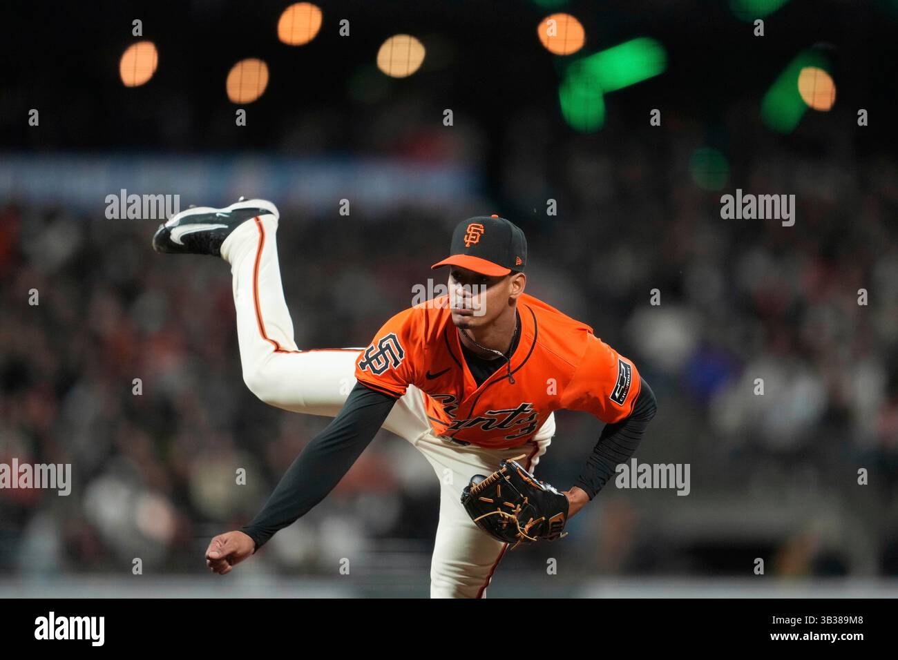 San Francisco Giants pitcher Randy Rodríguez during a baseball game ...