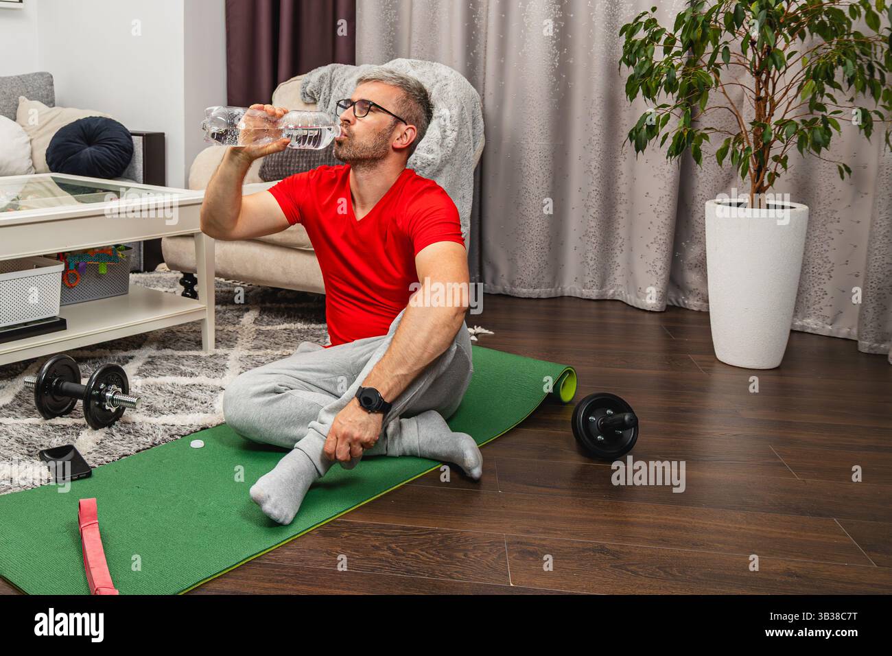 Yoga setup hi-res stock photography and images - Alamy