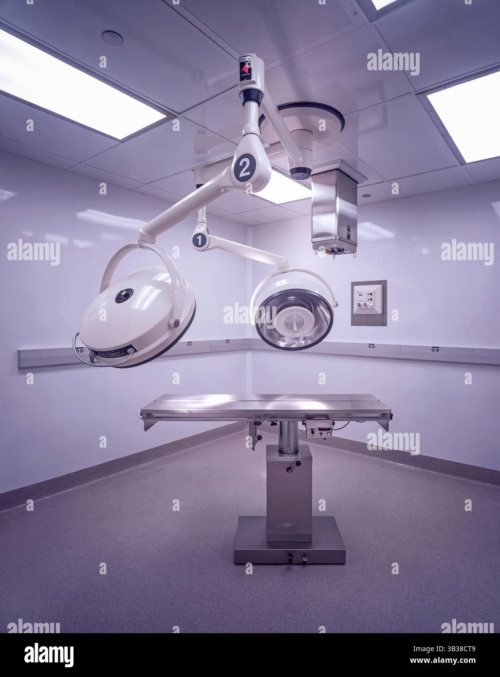 An Examination or Operating Room In A Medical Laboratory Stock Photo ...