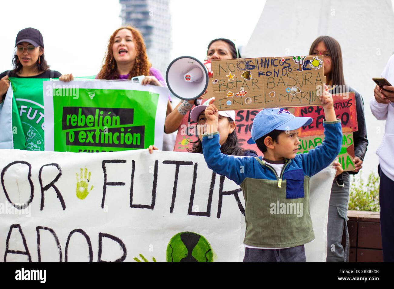 Climate protest march signs megaphone hi-res stock photography and ...